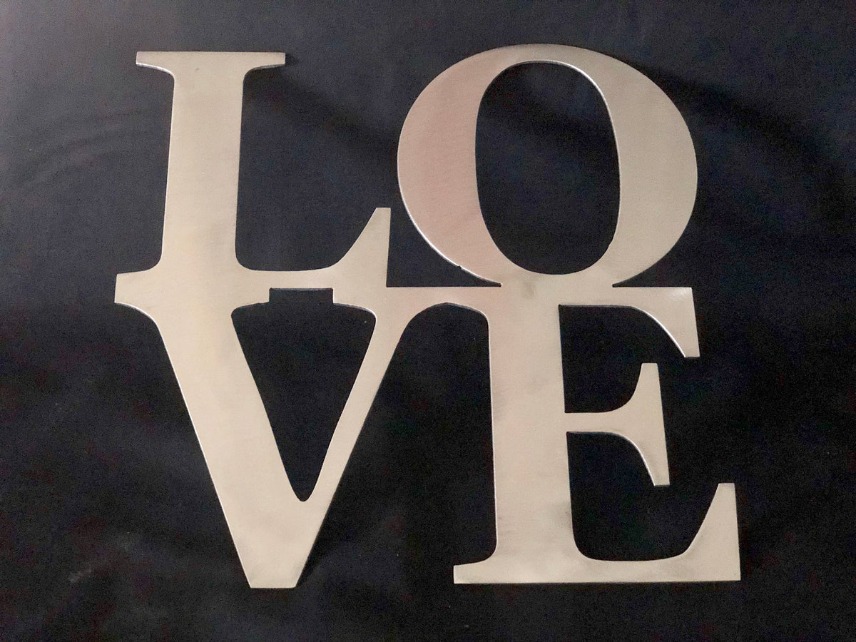 L-O-V-E Letters | Shop for Metal Signs | Liberty Metal and Design